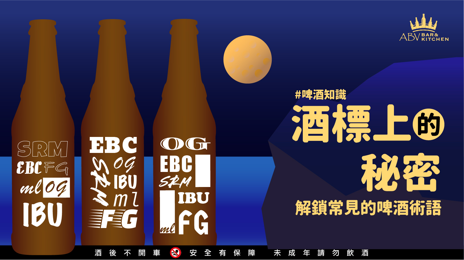 =啤酒知識=酒標上的秘密，解鎖常見的啤酒術語 - 精釀啤酒餐廳餐酒館: ABV Bar & Kitchen-中文官方網站